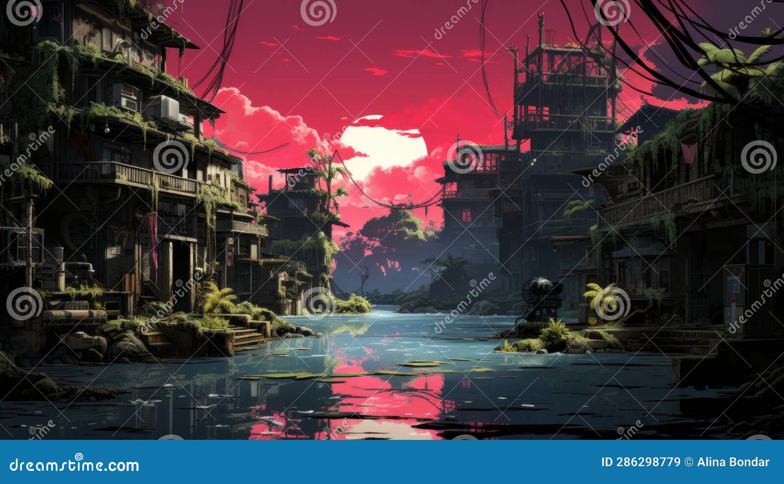 Vibrant Energy Bursts. Created with Generative AI Stock Illustration ...