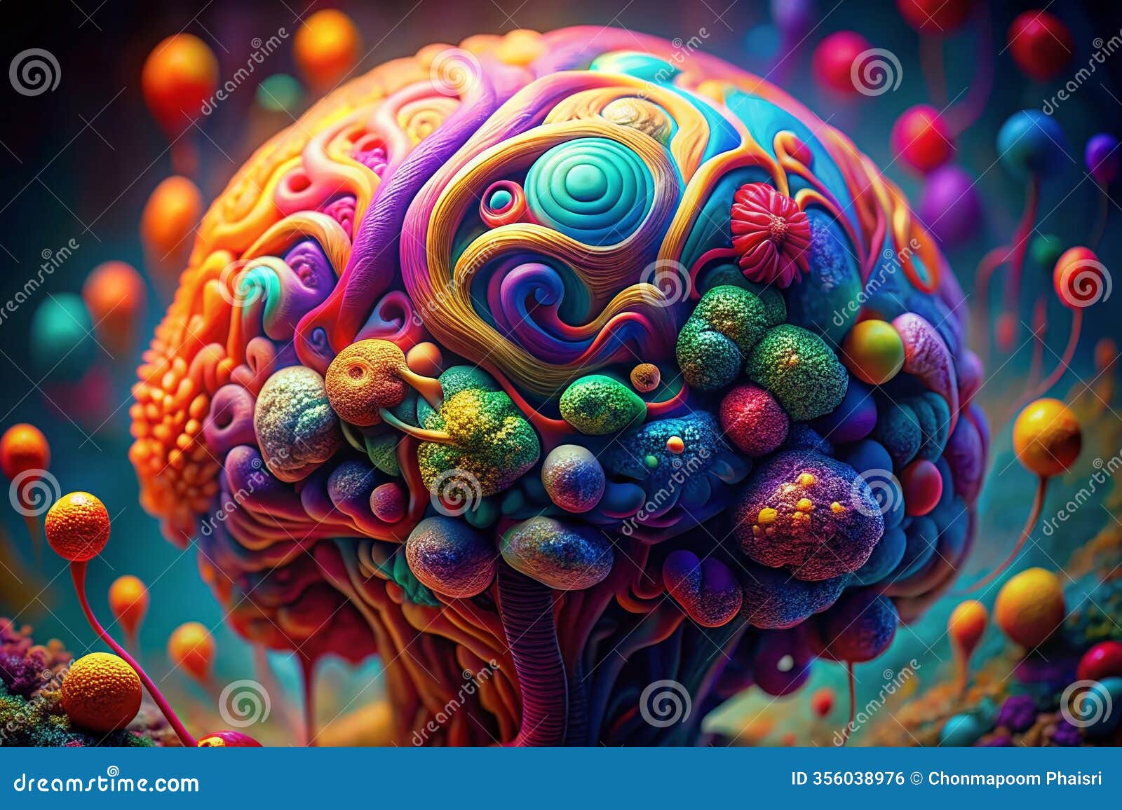 A Vibrant Exploration of the Mind Psychedelic Brain Art Unveiling ...