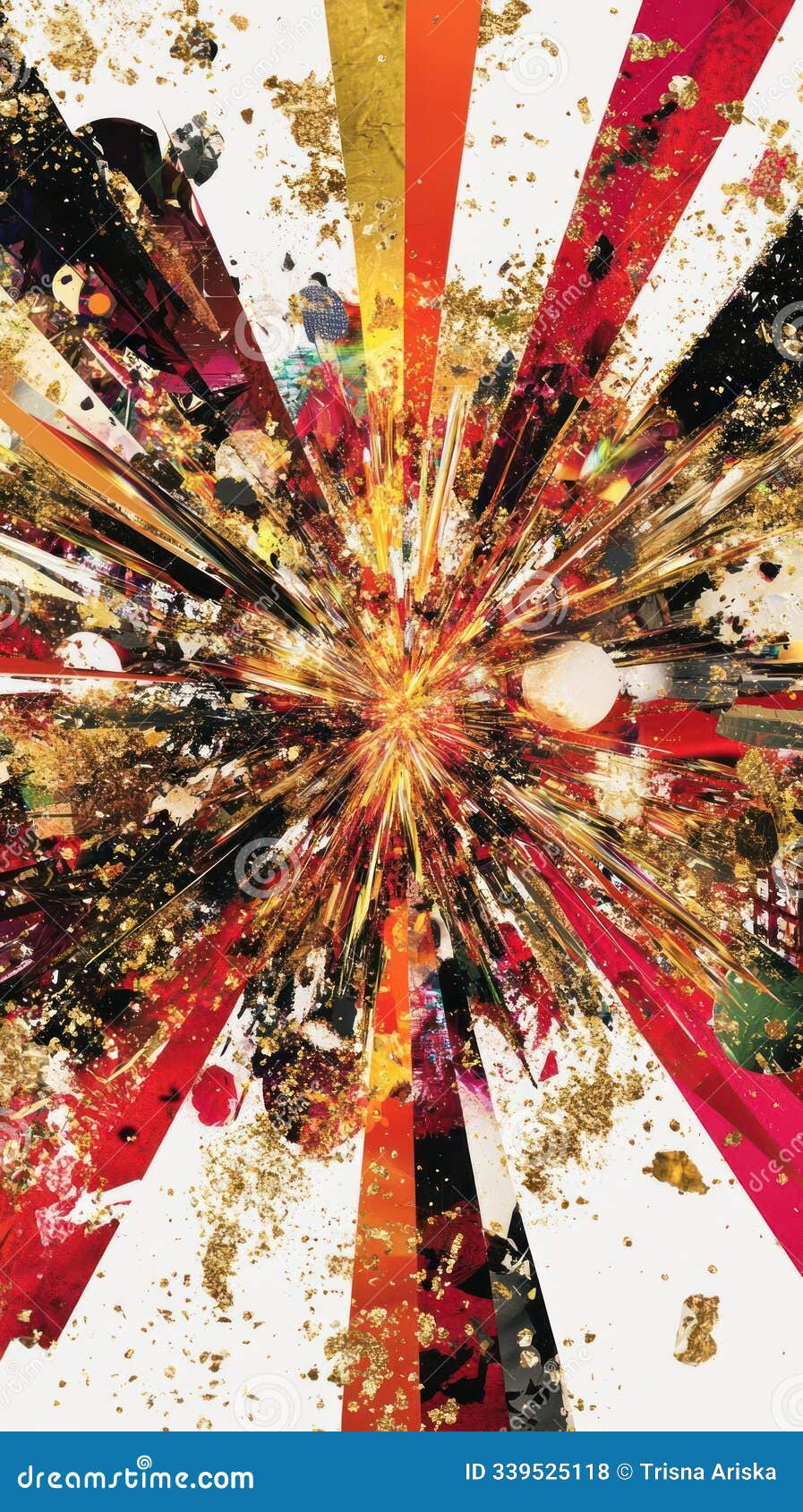 A Vibrant Explosion of Colors and Textures, Creating a Dynamic Visual ...