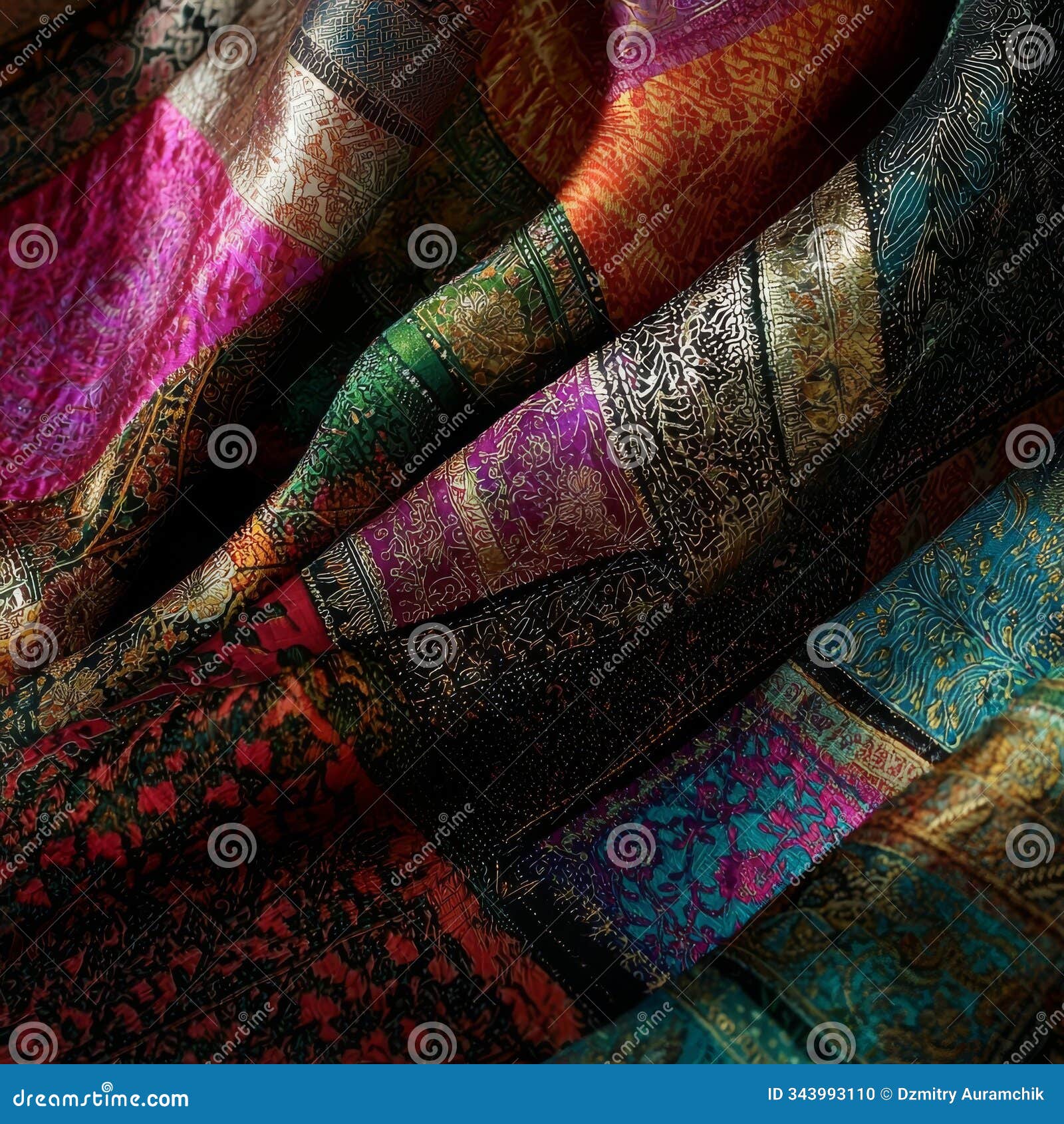 A Vibrant Facebook Post Featuring Indian Tapestry Designs in Bright ...