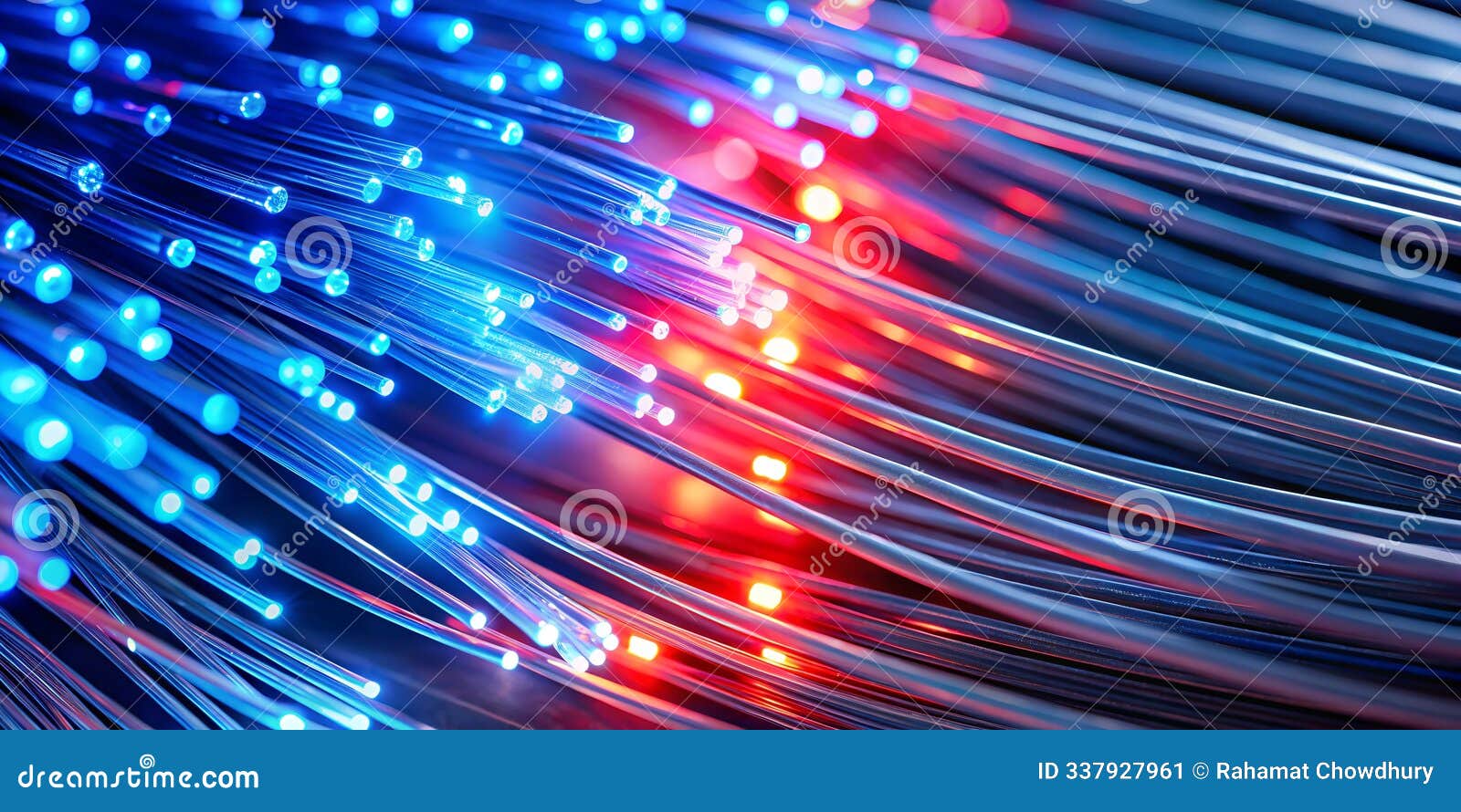 Vibrant Fiber Optic Light Trails Background Stock Photo | CartoonDealer ...