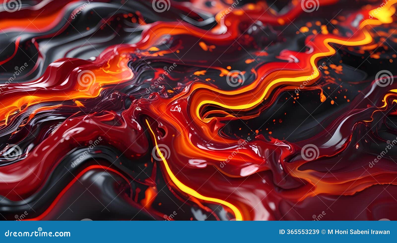 Liquid Lava. Burning Splashes Of Volcano Lava Magma Exact Vector ...