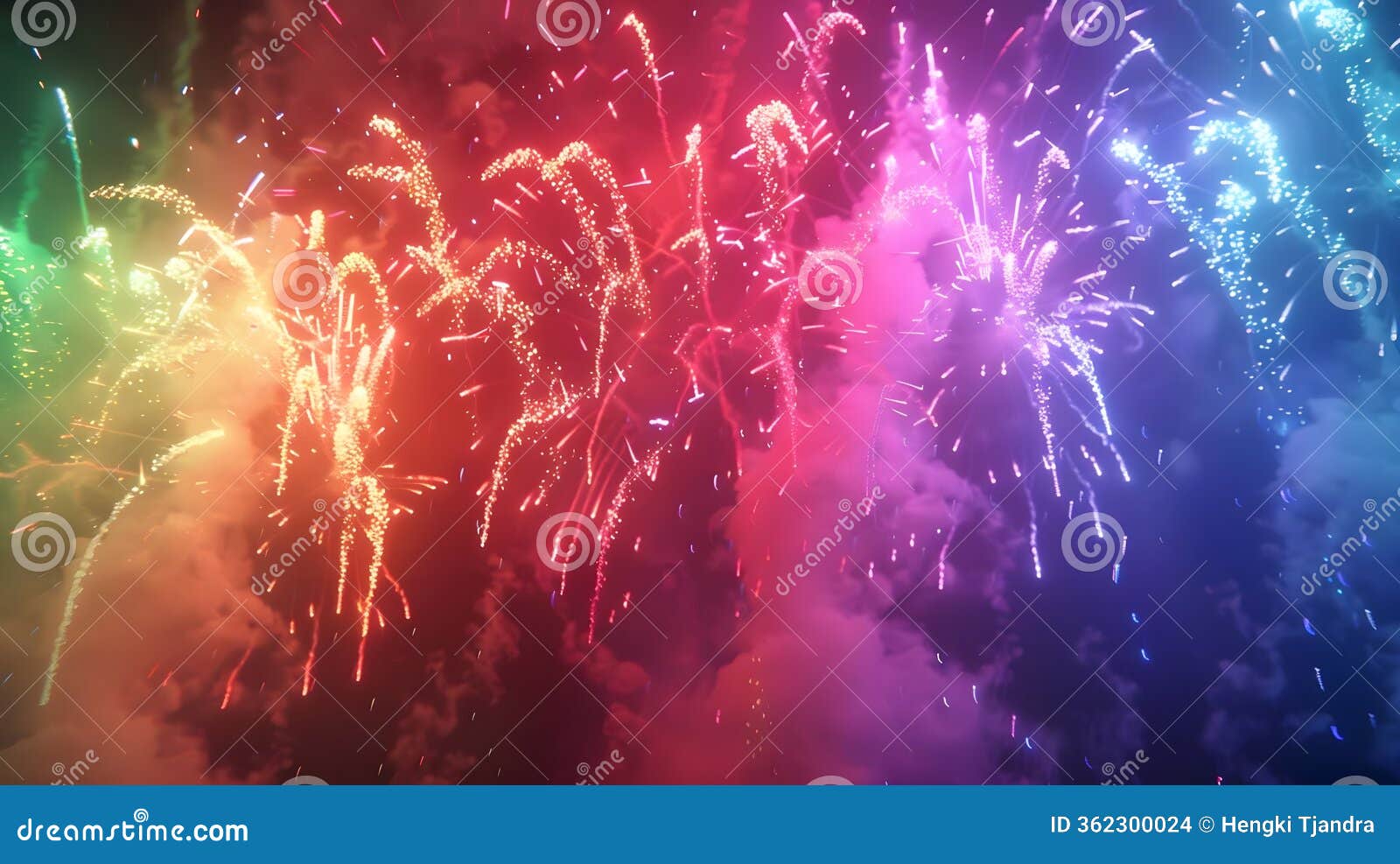 Exploding Colors Mix In Chaotic Space Dust Generated By AI Stock ...