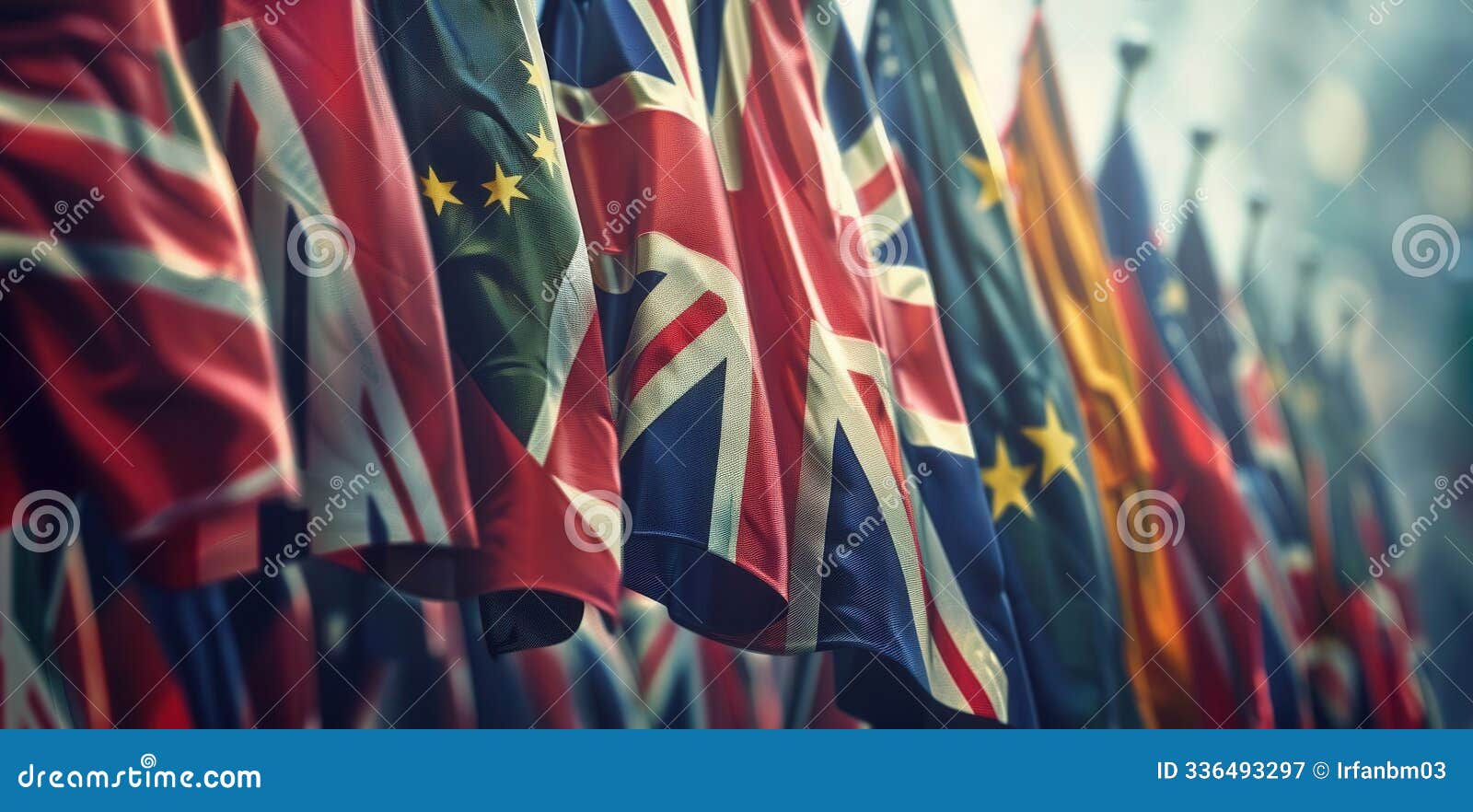 Vibrant Flags of the World. Unity and Diversity Concept Stock ...