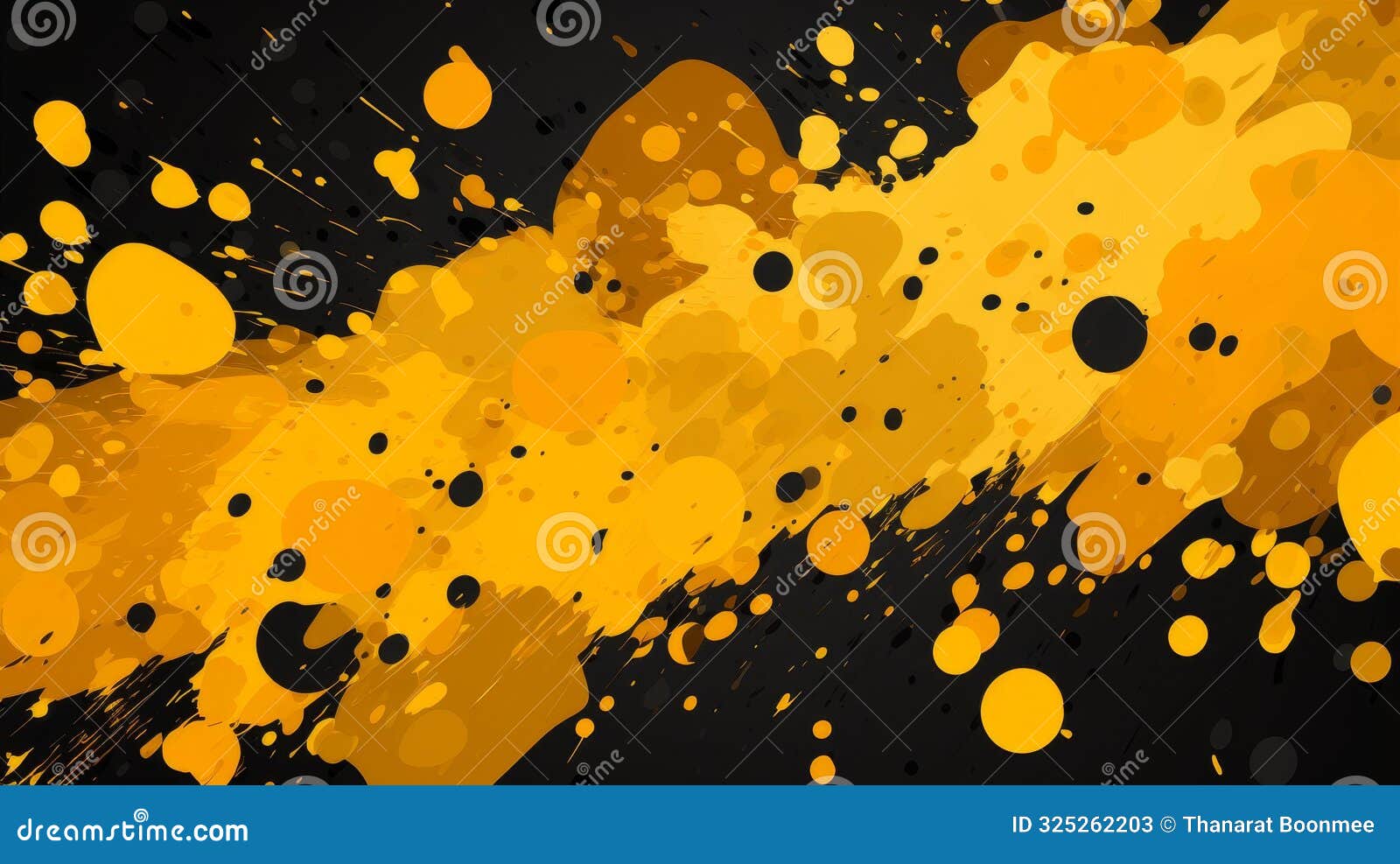 Vibrant Flat Illustration Featuring Intricate Spatter Texture and ...