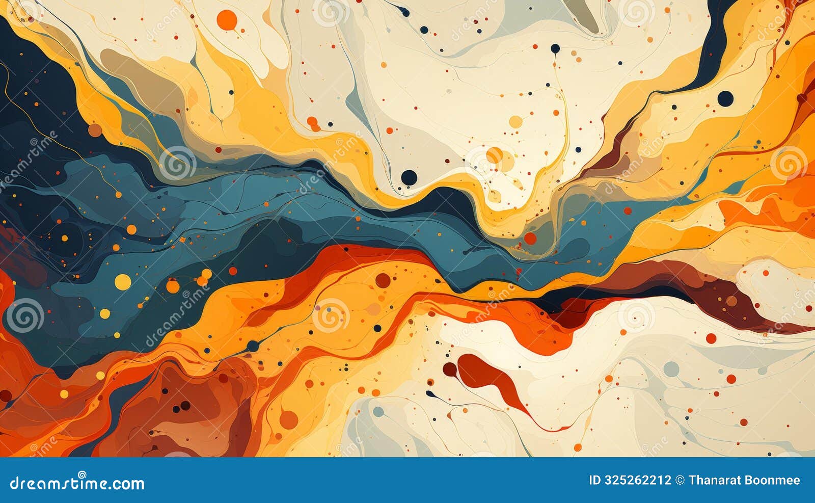 Vibrant Flat Illustration Featuring Intricate Spatter Texture and ...