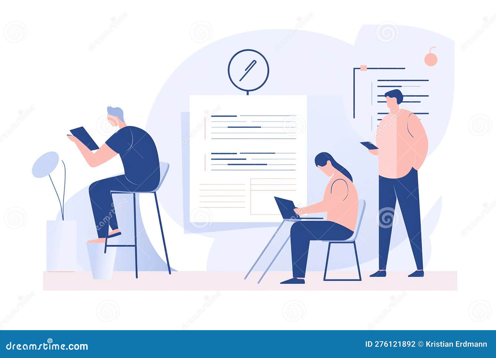 Vibrant Flat Illustration of User Testing and Iterating for Project ...