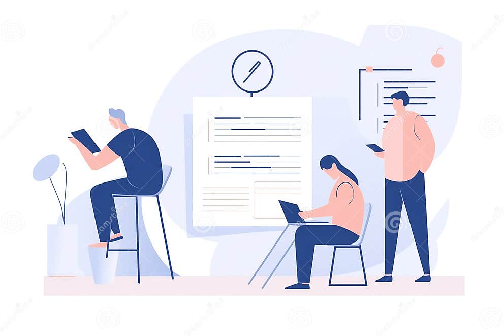 Vibrant Flat Illustration of User Testing and Iterating for Project ...