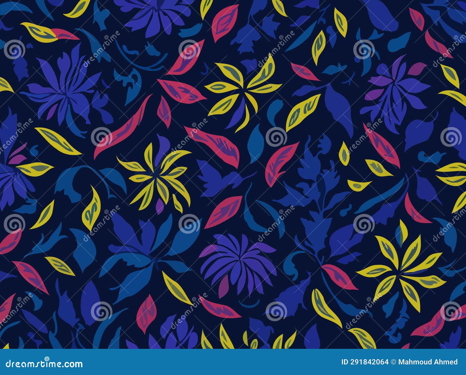 Vibrant Floral Abstract Vector Background Stock Vector - Illustration ...