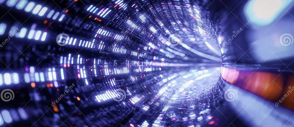 A Vibrant Flow Of Encrypted Data Streams Into A Centralized Cloud System Cloud Computing