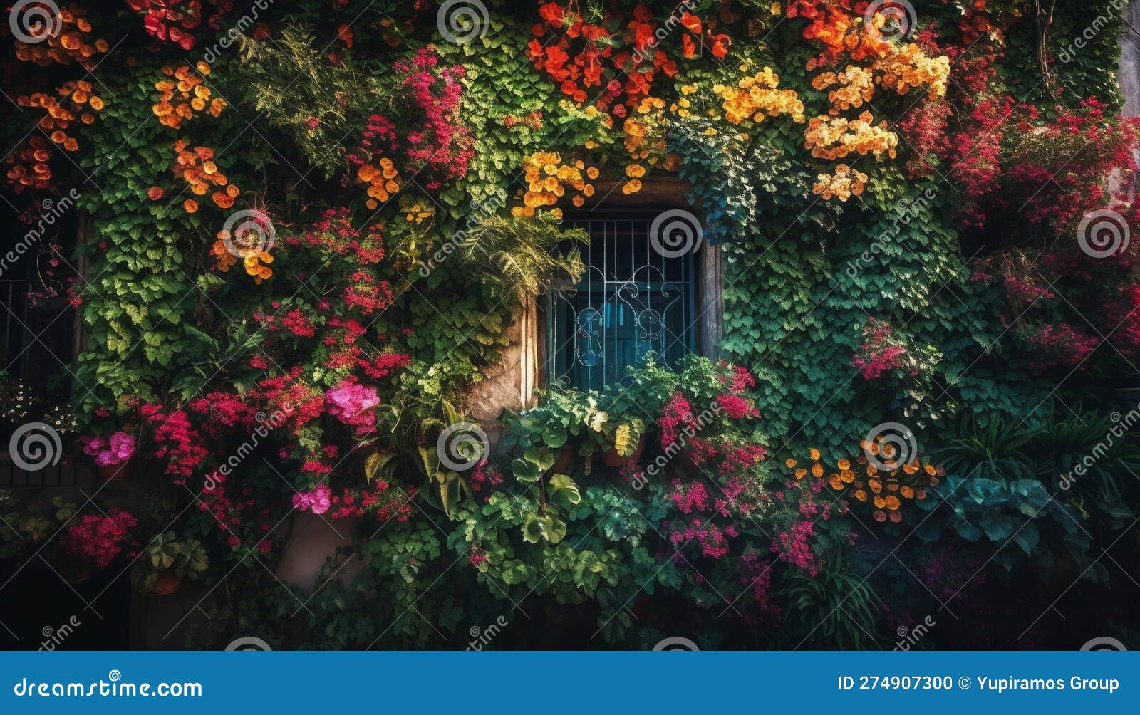 Vibrant Flower Petals Adorn Rustic Window Sill Generated by AI Stock ...