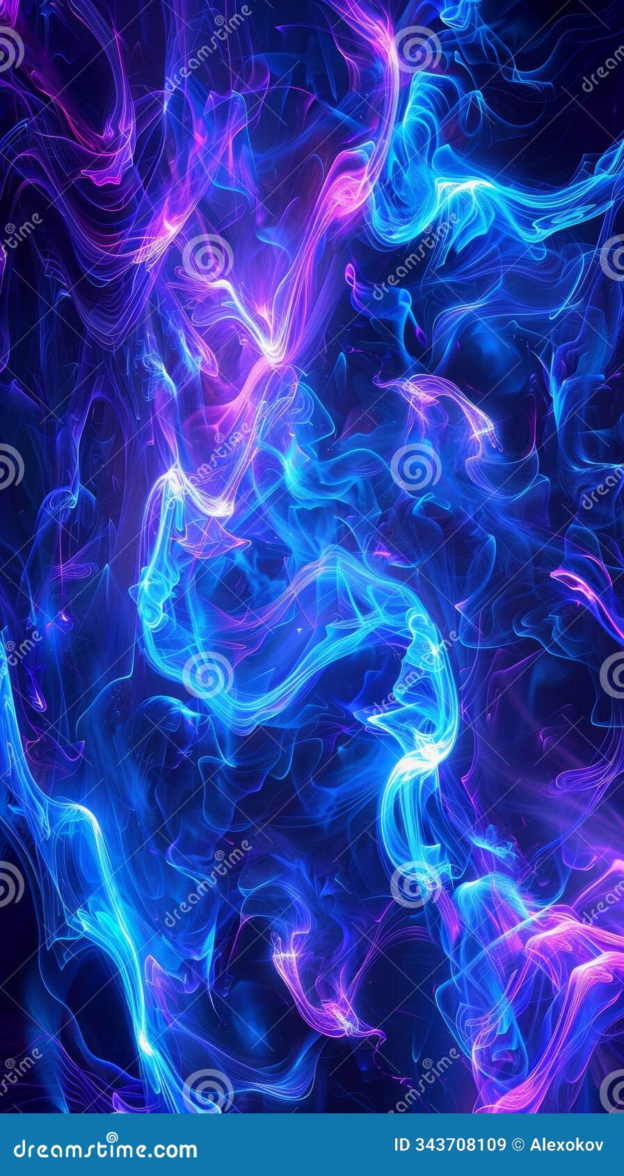 Vibrant Flowing Energy Background for Tech and Science Generative AI ...
