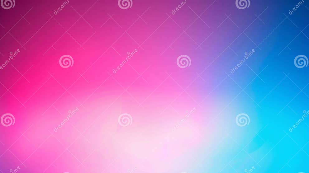 Vibrant Fluorescent Pink To Blue Gradient on Plain Background in High ...