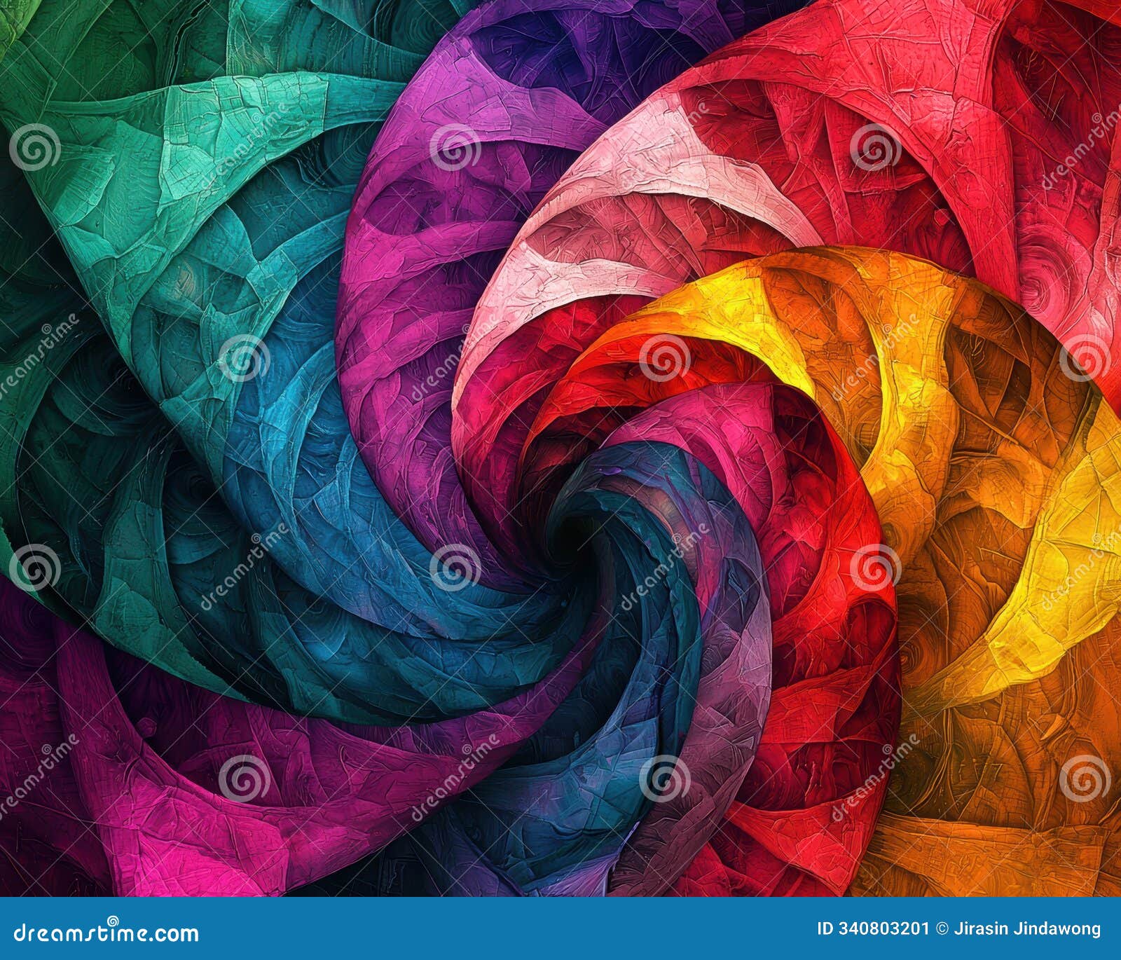 Vibrant Fractal Patterns in Infinite Expansion Stock Illustration ...