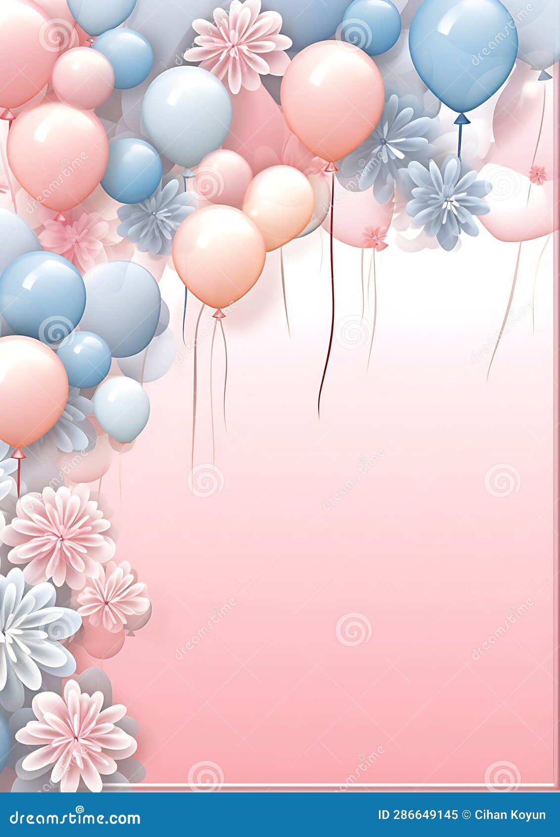 Vibrant Frames for Birthday Invites Stock Illustration - Illustration ...