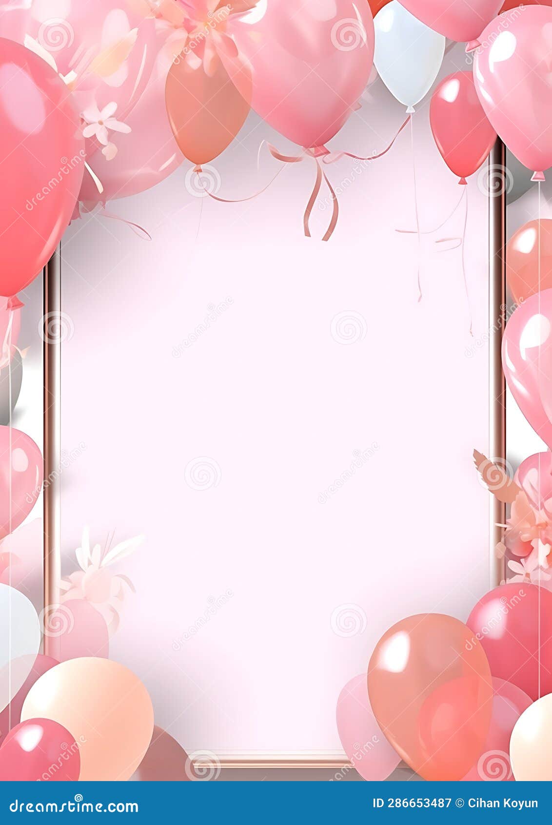 Vibrant Frames for Birthday Invites Stock Illustration - Illustration ...