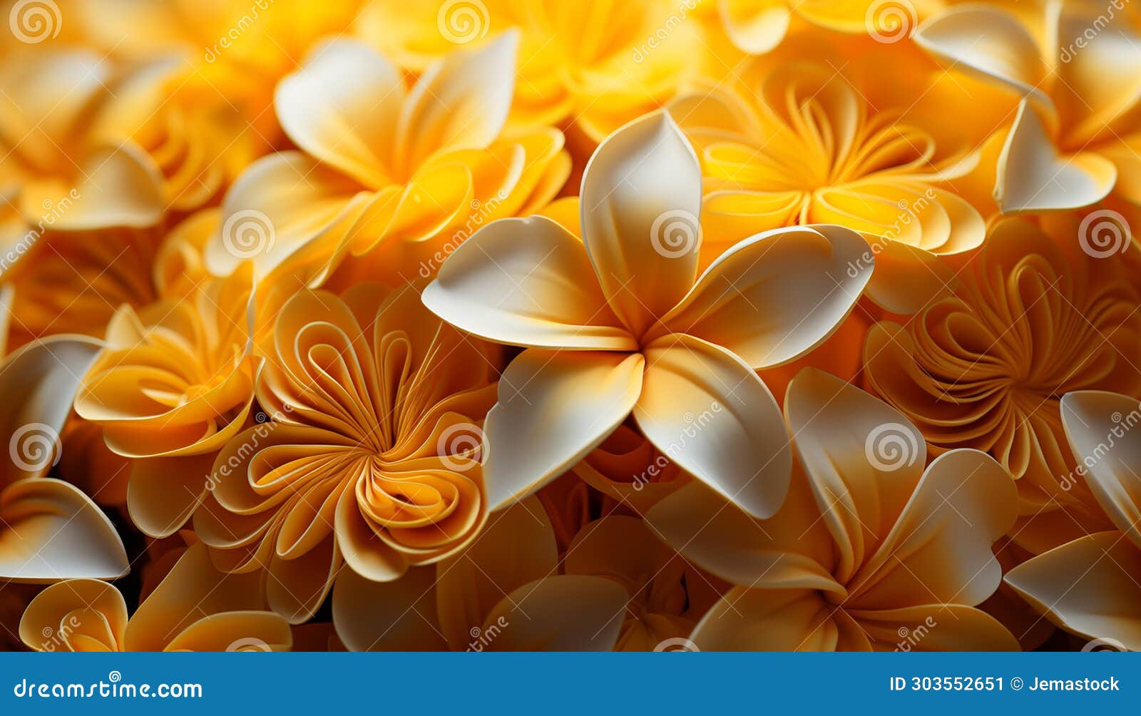 Vibrant Frangipani Blossom Symbolizes Love in Nature Backdrop Generated ...
