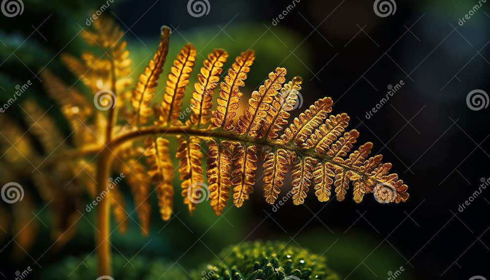 Vibrant Frond Pattern Decorates Tranquil Tropical Rainforest Generated ...