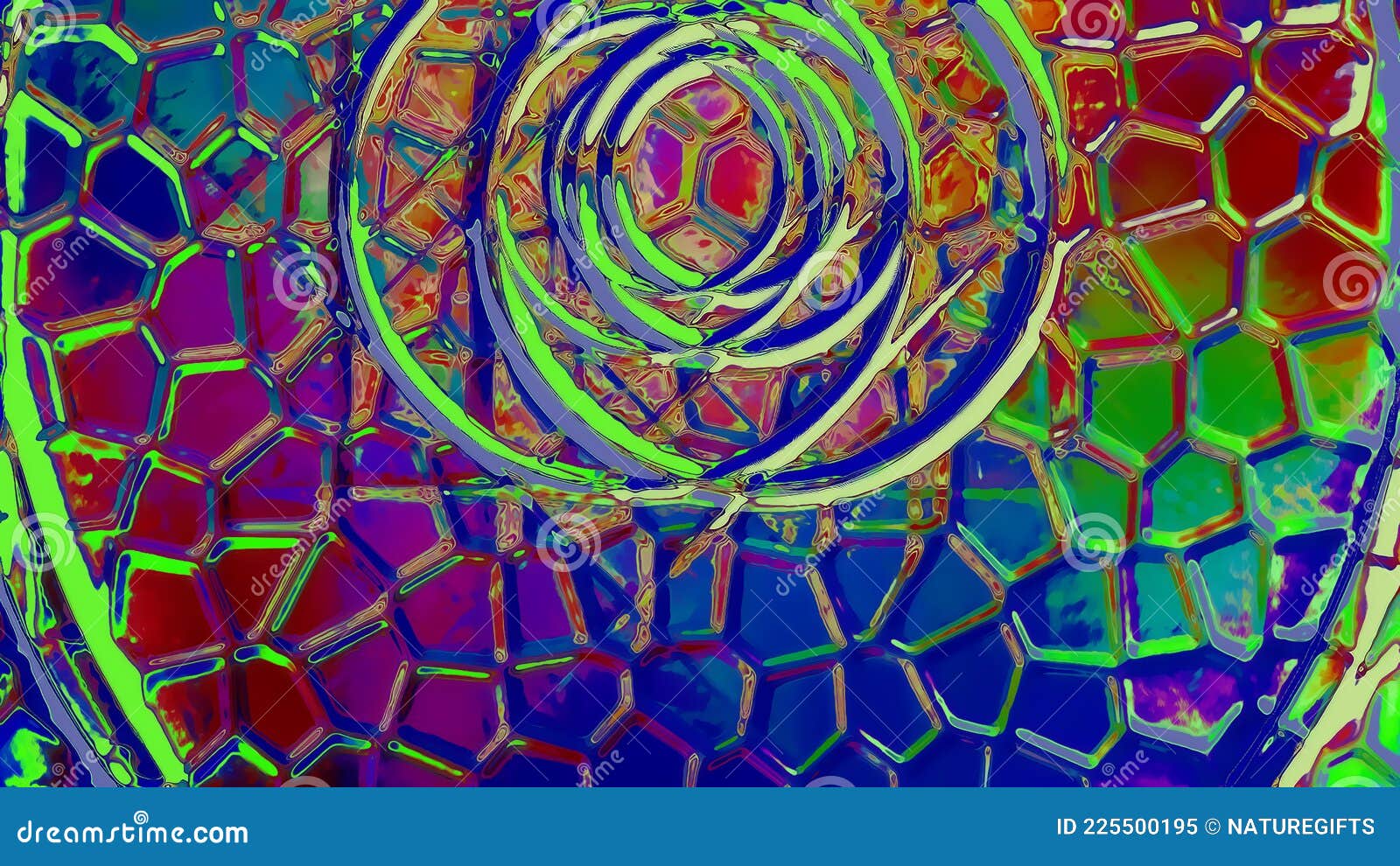 Geometric Grid Design Digital Renderingv Stock Illustration ...