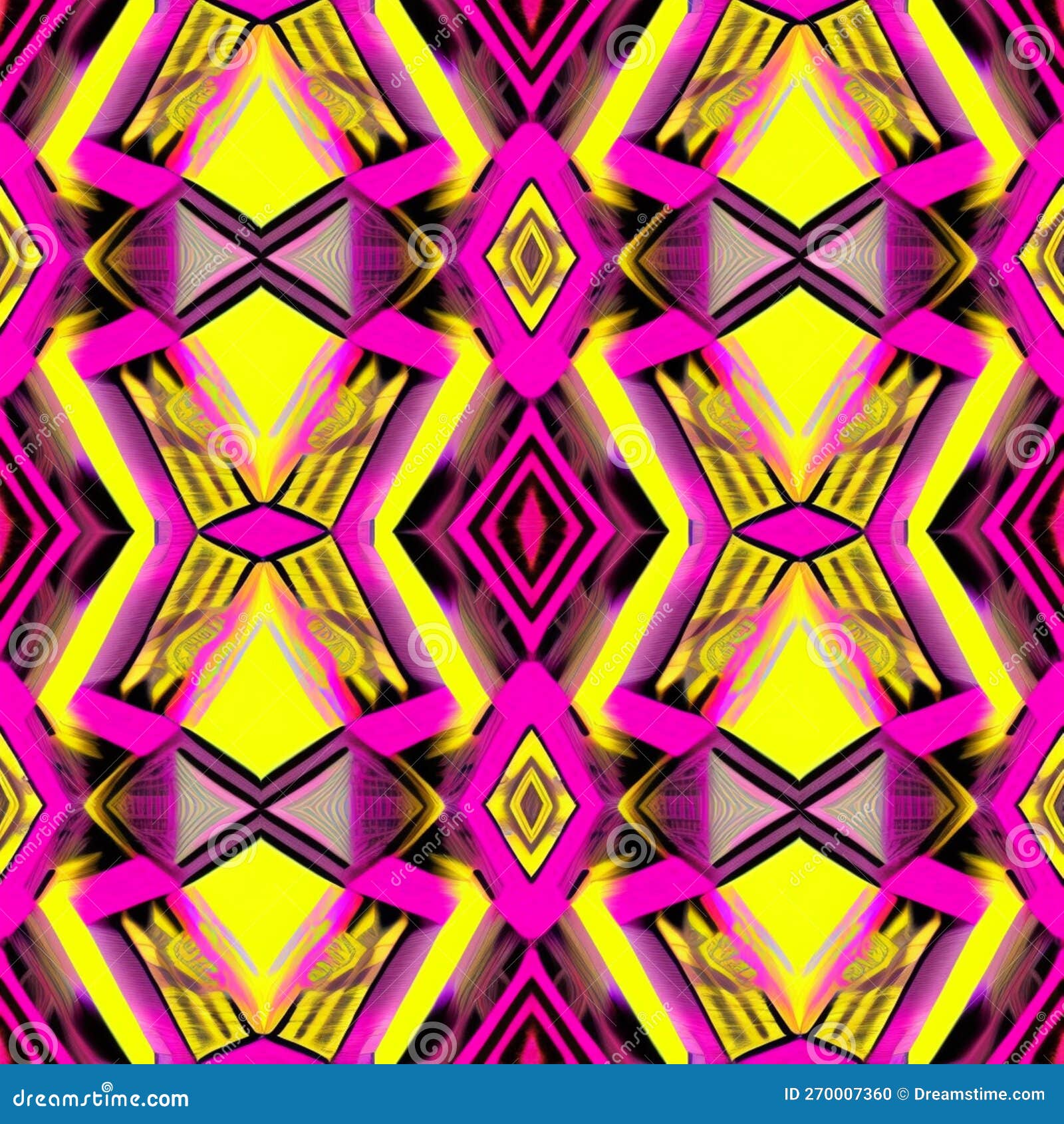 Geometric Pattern with Blacklight,pink and Yellow Colors Stock Photo ...