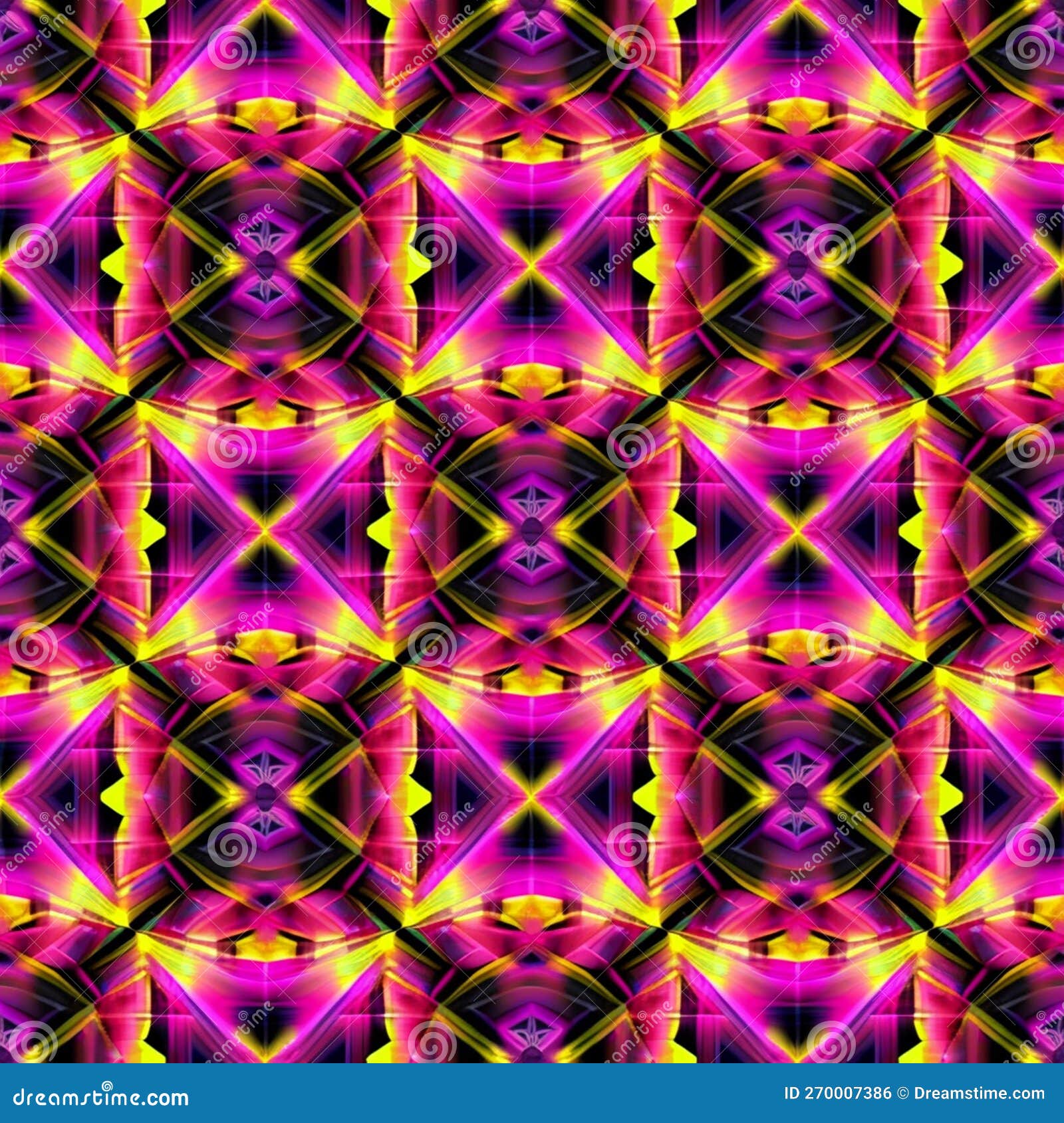 Geometric Pattern with Blacklight,pink and Yellow Colors Stock ...