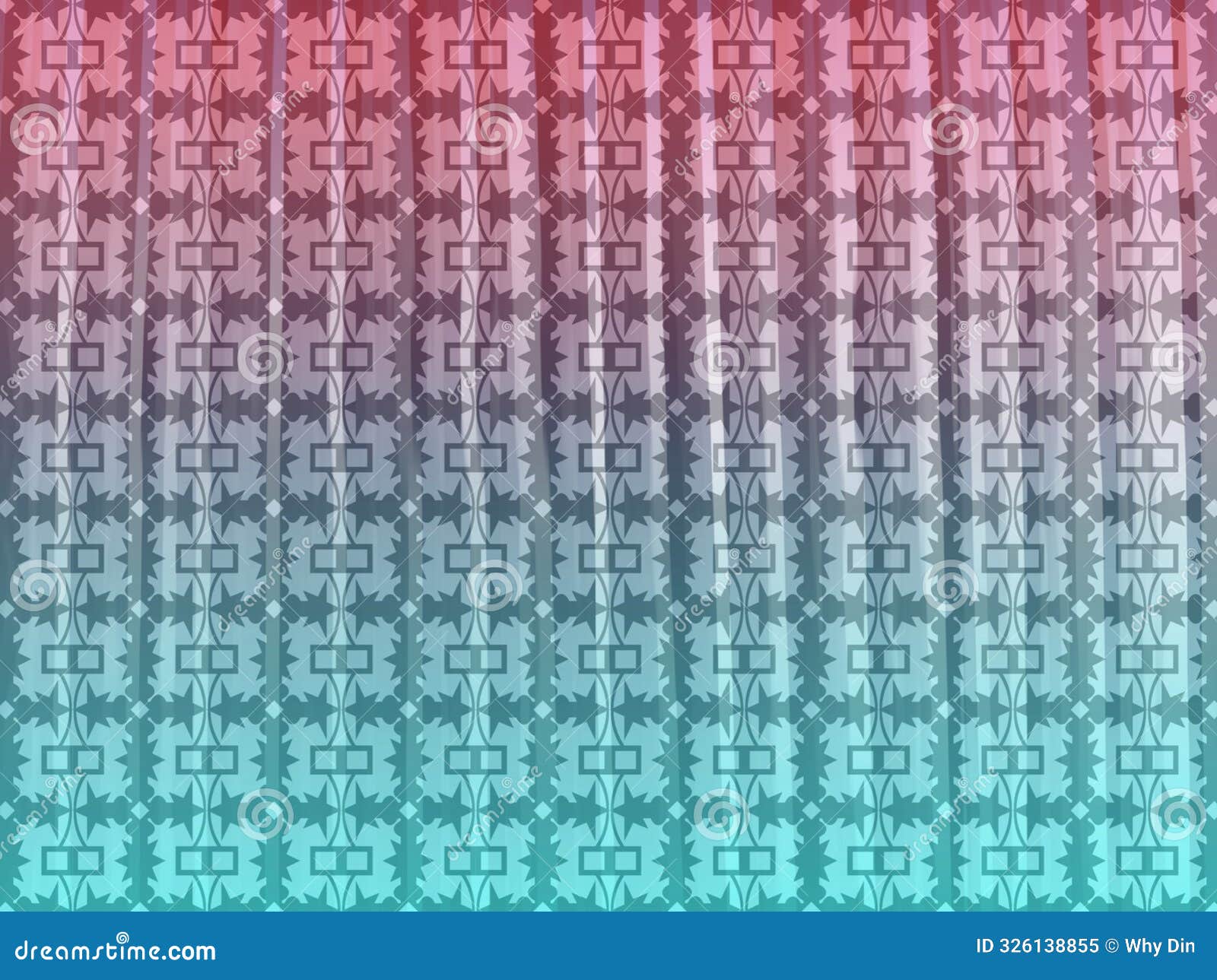 A Vibrant Geometric Pattern with Symmetrical Shapes and a Gradient ...