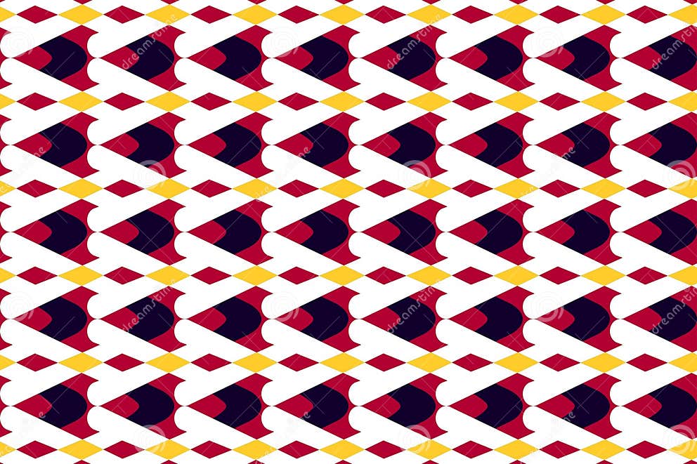 Vibrant Geometric Pattern in Warm Colors Creating a Mesmerizing Visual ...