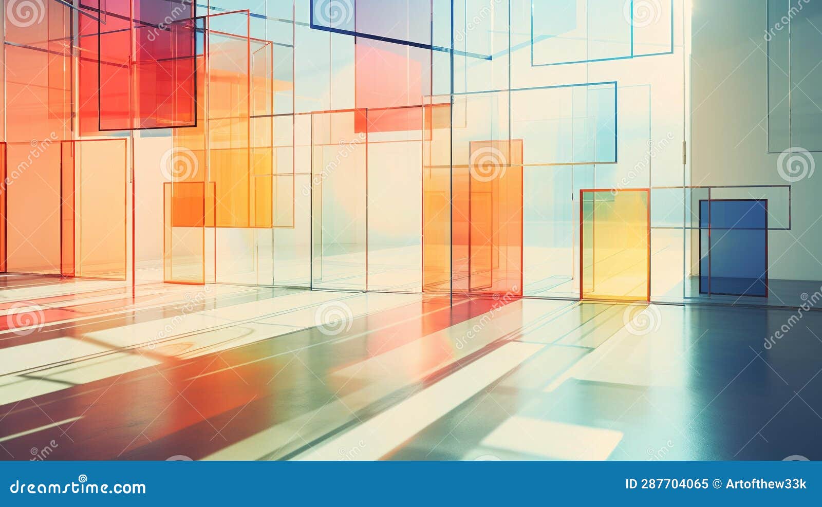 Vibrant Geometric Patterns in Mesmerizing Colors Stock Illustration ...