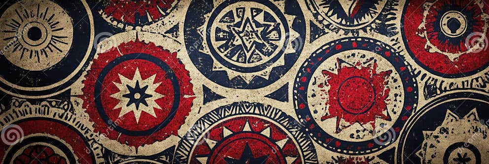 Vibrant Geometric Patterns in Rich Colors Create an Intriguing Visual ...