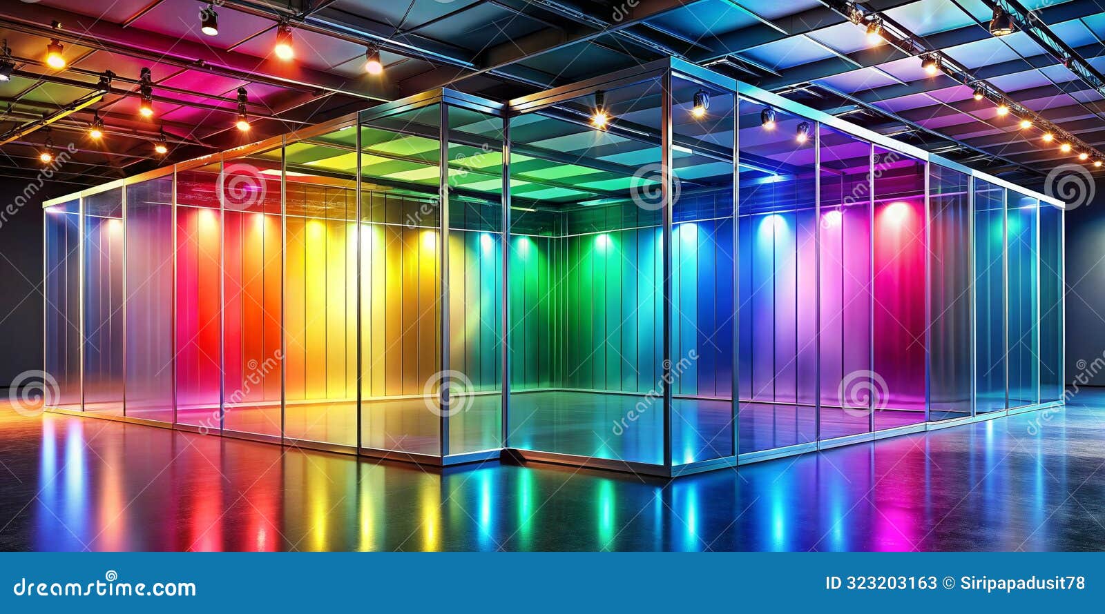 Vibrant Glass Stage Backdrops Exploring the Flatness of Space ...