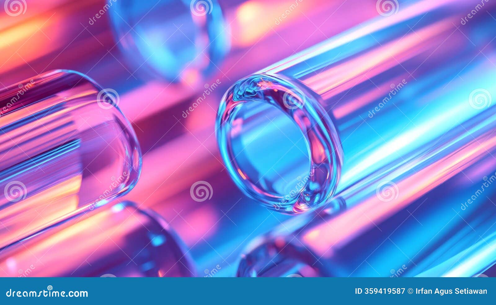 A Vibrant Glass Hologram Displaying A Mesmerizing D Rainbow Spe Stock ...