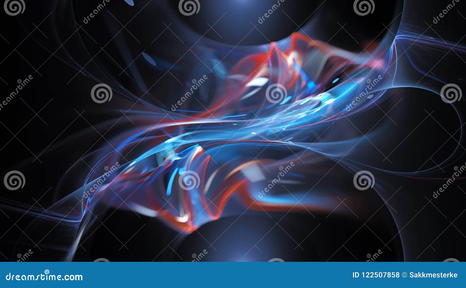 Vibrant Glowing Energy Flow Stock Illustration - Illustration of ...