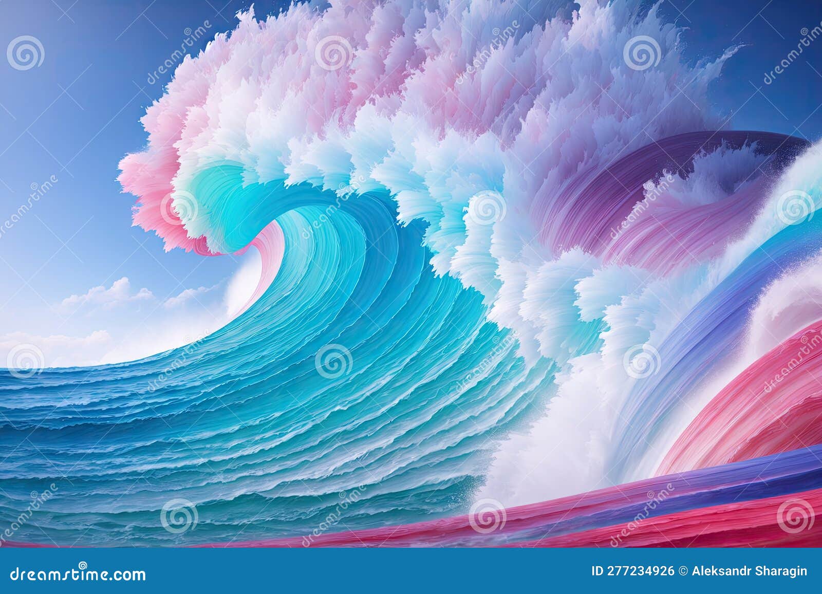 Vibrant Gradient Background. Blurred Color Wave, Generative Ai Image ...