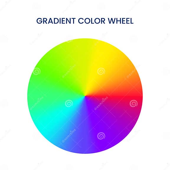 Vibrant Gradient Color Wheel Vector Design for Creative and Artistic ...