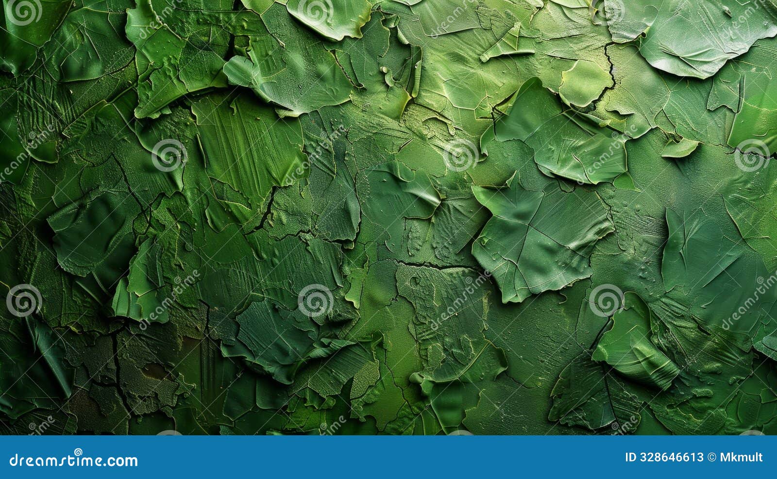Textured Green Background with Irregular Leaf Patterns and Natural ...