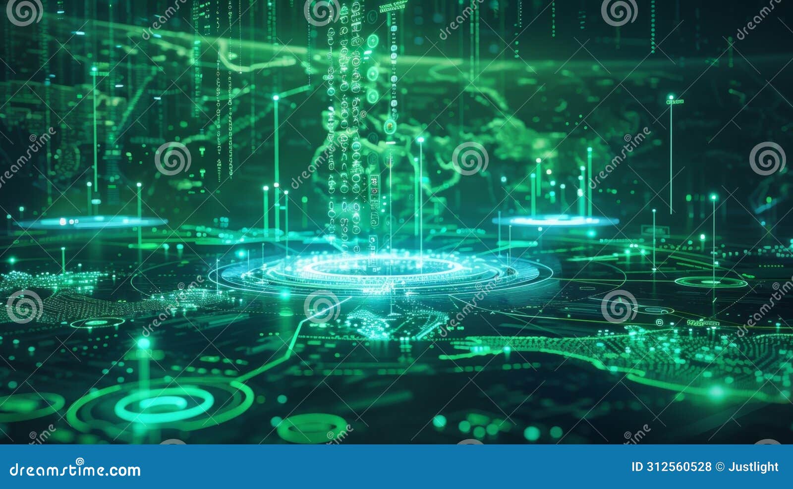 A Vibrant Green and Black Abstract Background Featuring Overlapping ...