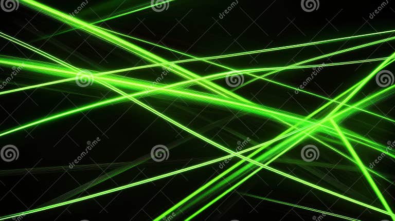Vibrant Green Laser Light Patterns on Dark Background Stock Photo ...