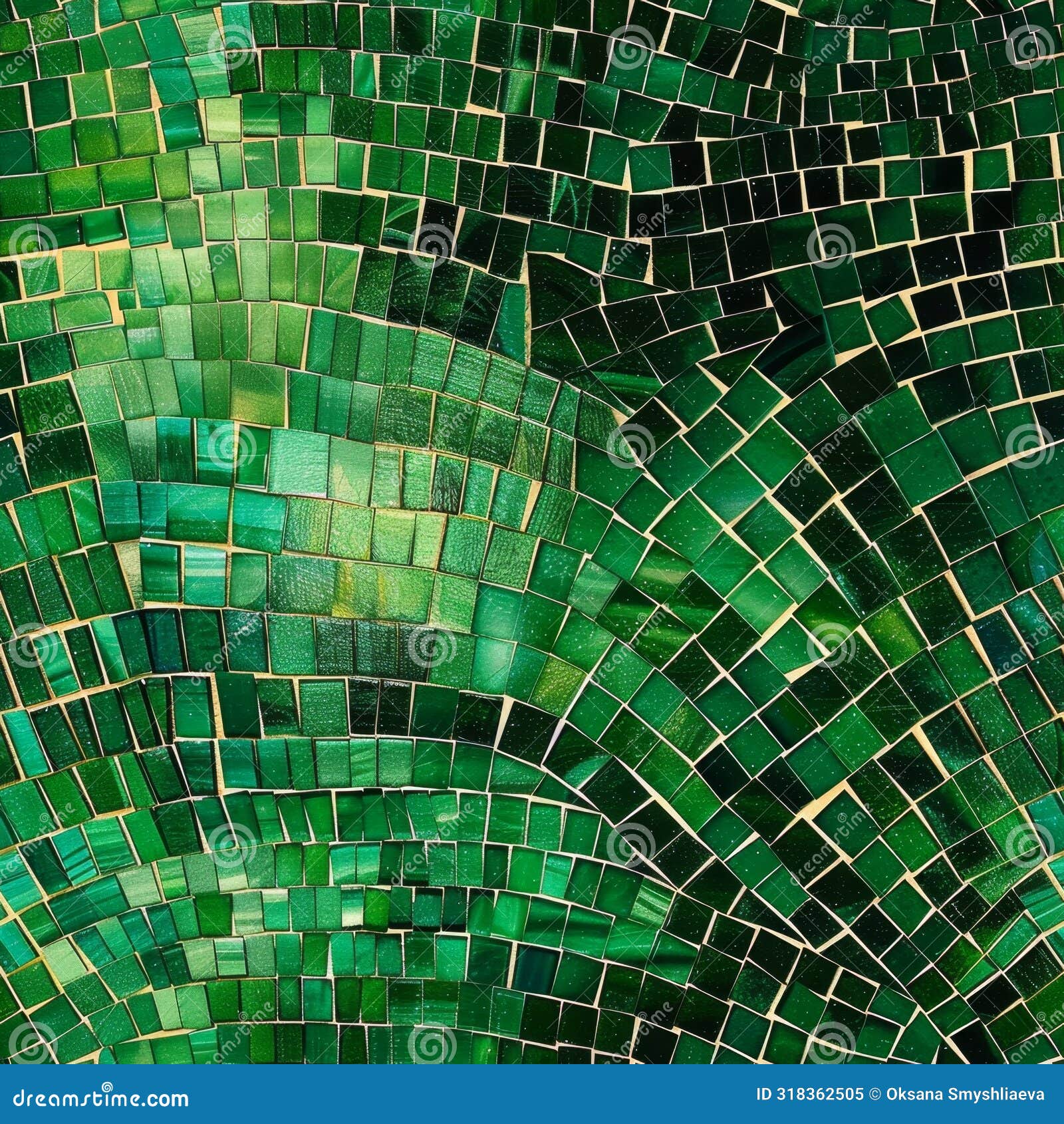 Vibrant Green Mosaic Tile Texture Background for Creative Design Stock ...