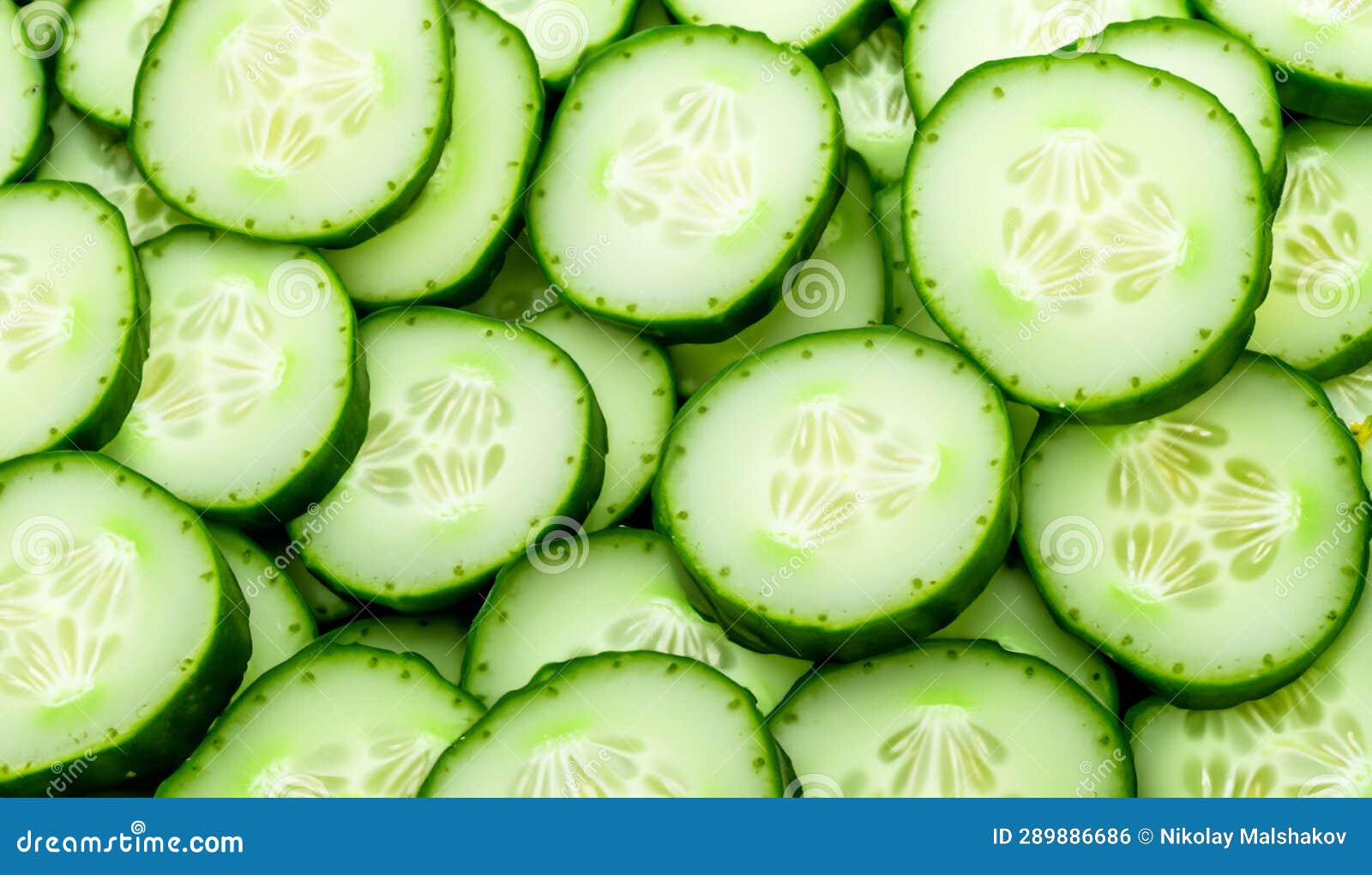 The Vibrant Green Slices Invite a Sense of Freshness. Stock Photo ...