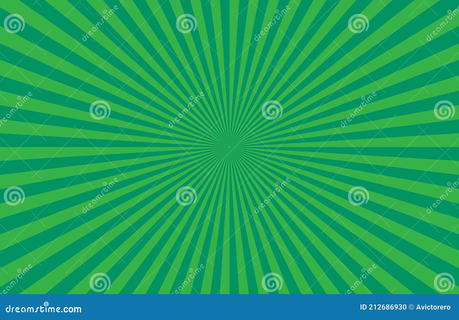 Vibrant Green Sunburst Pattern Background Stock Vector - Illustration ...