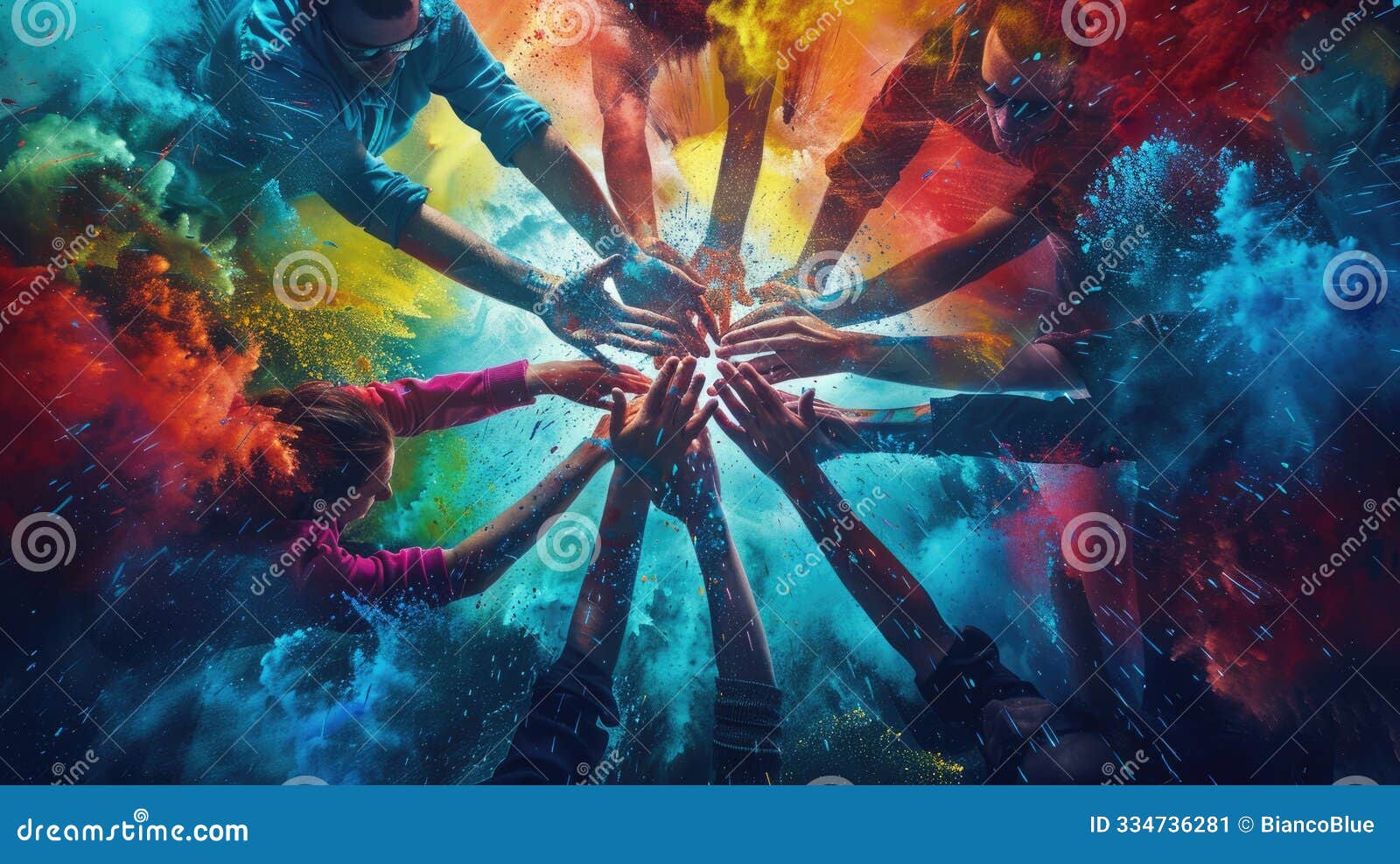 Vibrant Group Unity Celebrates Connection, Teamwork, Collaboration in a ...