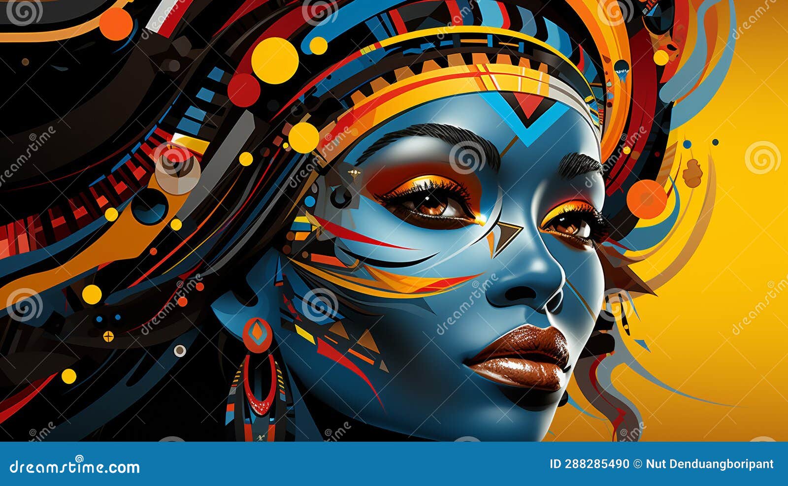 Cultural Fusion Tapestry stock illustration. Illustration of eclectic ...