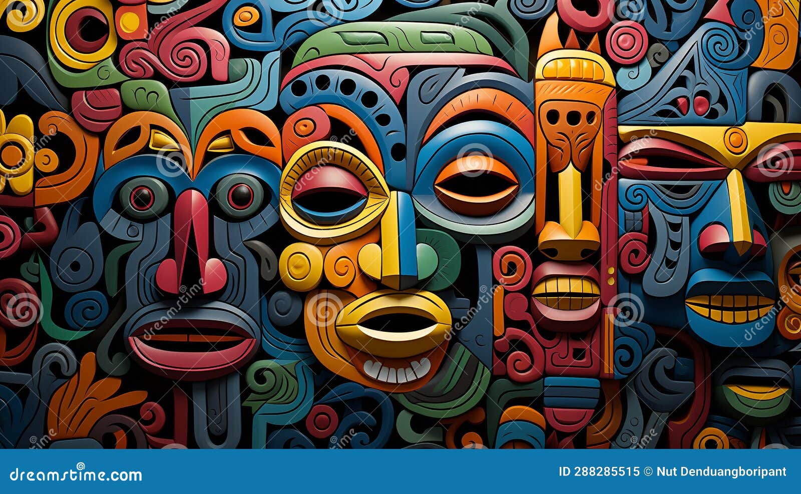 Cultural Fusion Tapestry stock illustration. Illustration of ethnic ...