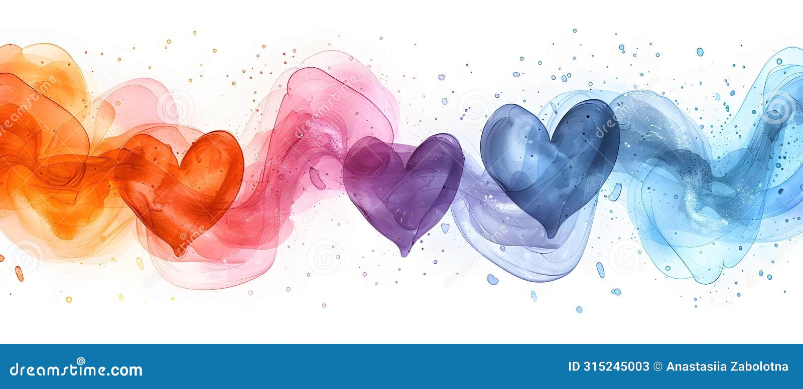 Vibrant Heart Waves Divider Design. Concept Graphic Design, Heart ...