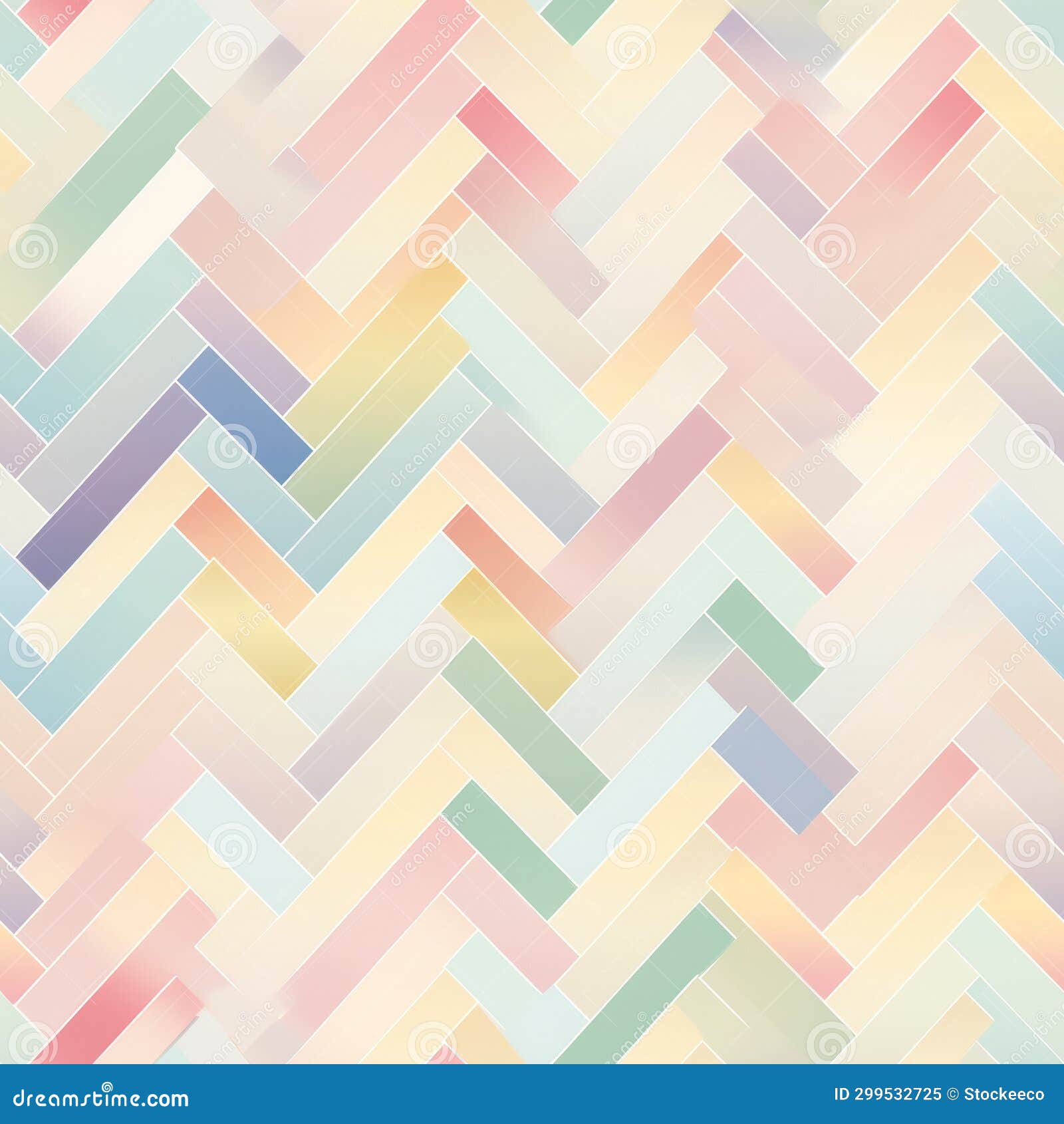 Vibrant Herringbone Pattern with Pastel Color Lines Stock Illustration ...