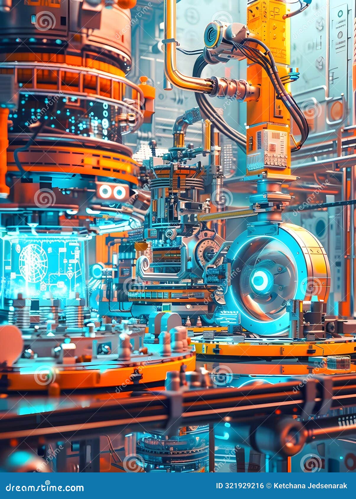 Vibrant High Tech STEM Makerspace with Intricate Mechanical Prototypes ...