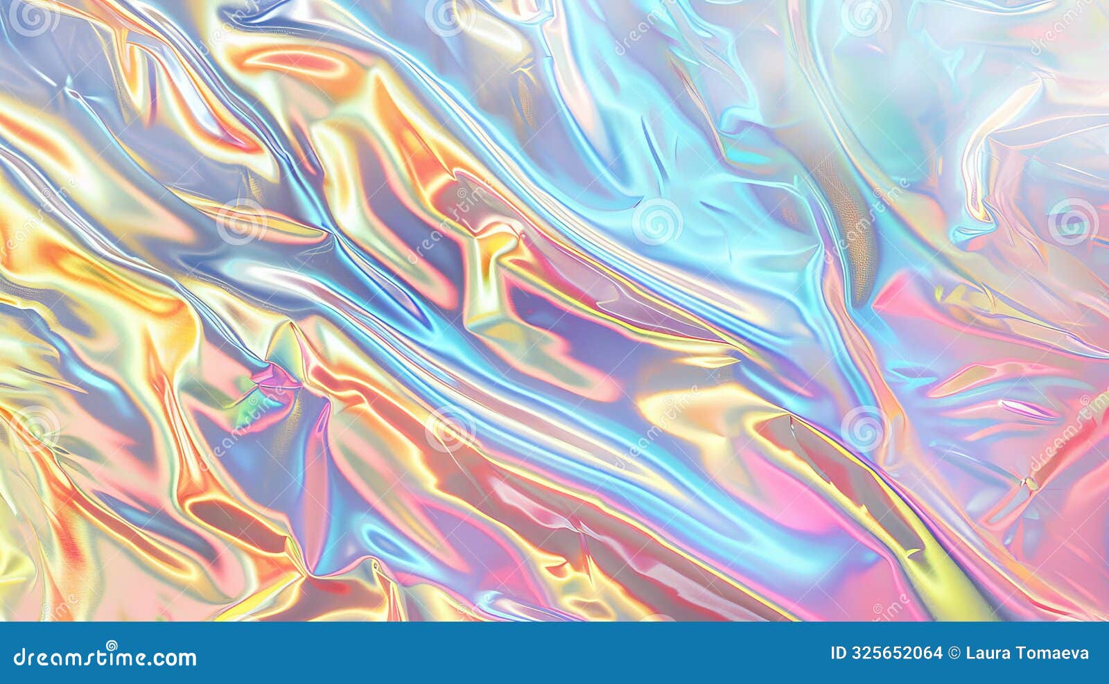 Vibrant Holographic Iridescent Texture Abstract Shiny Rainbow ...