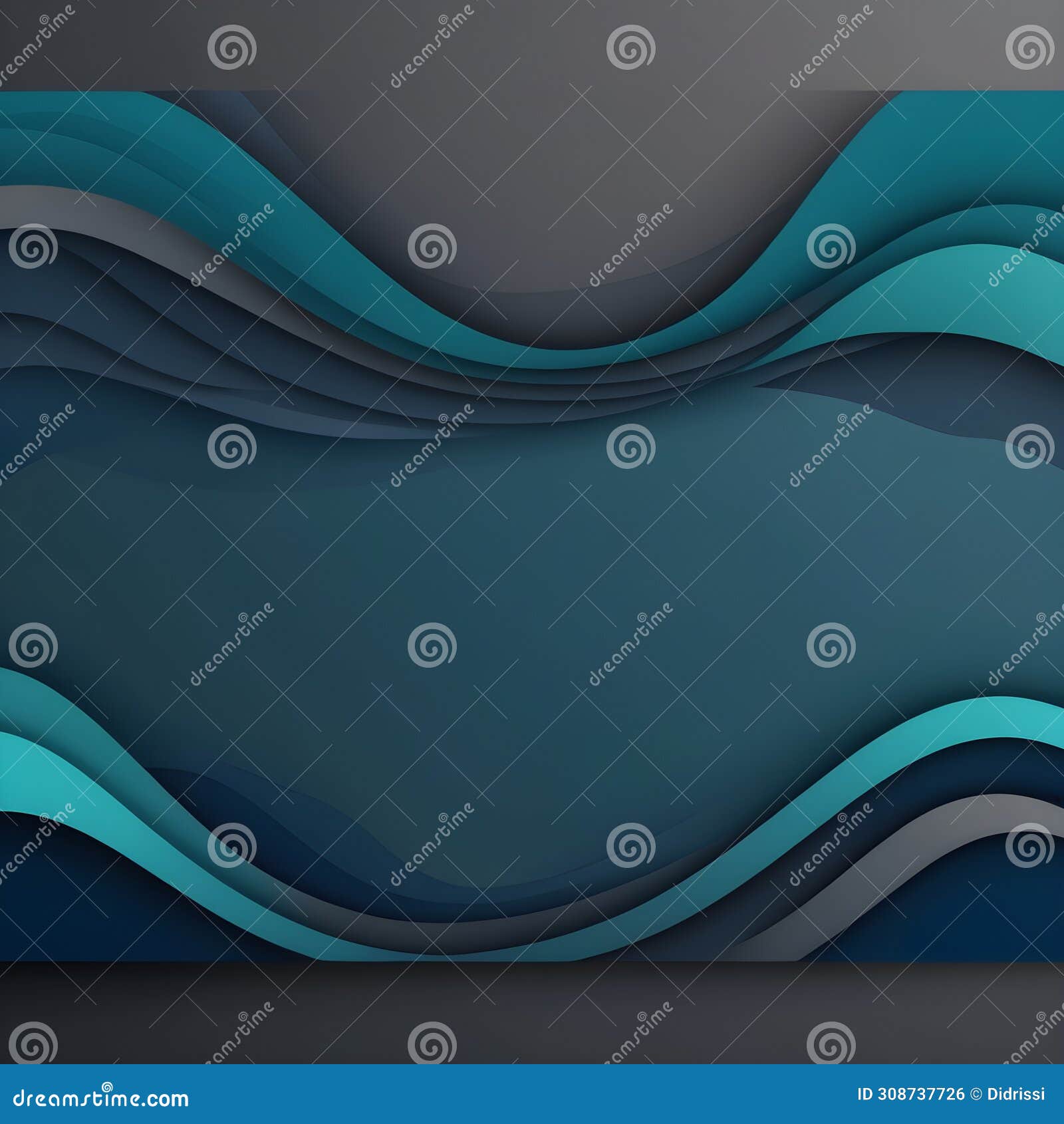 Vibrant Horizontal Banner With A Teal-blue And Slate-gray Backdrop ...