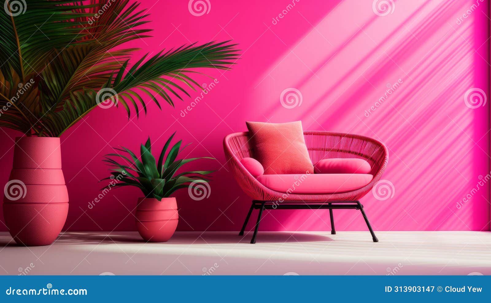 A Vibrant, Hot Pink Background for a Bold Statement Stock Illustration ...