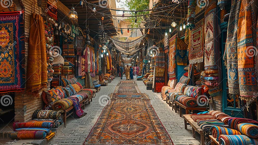 The Vibrant Hustle of a Bazaar Stock Image - Image of market, memory ...